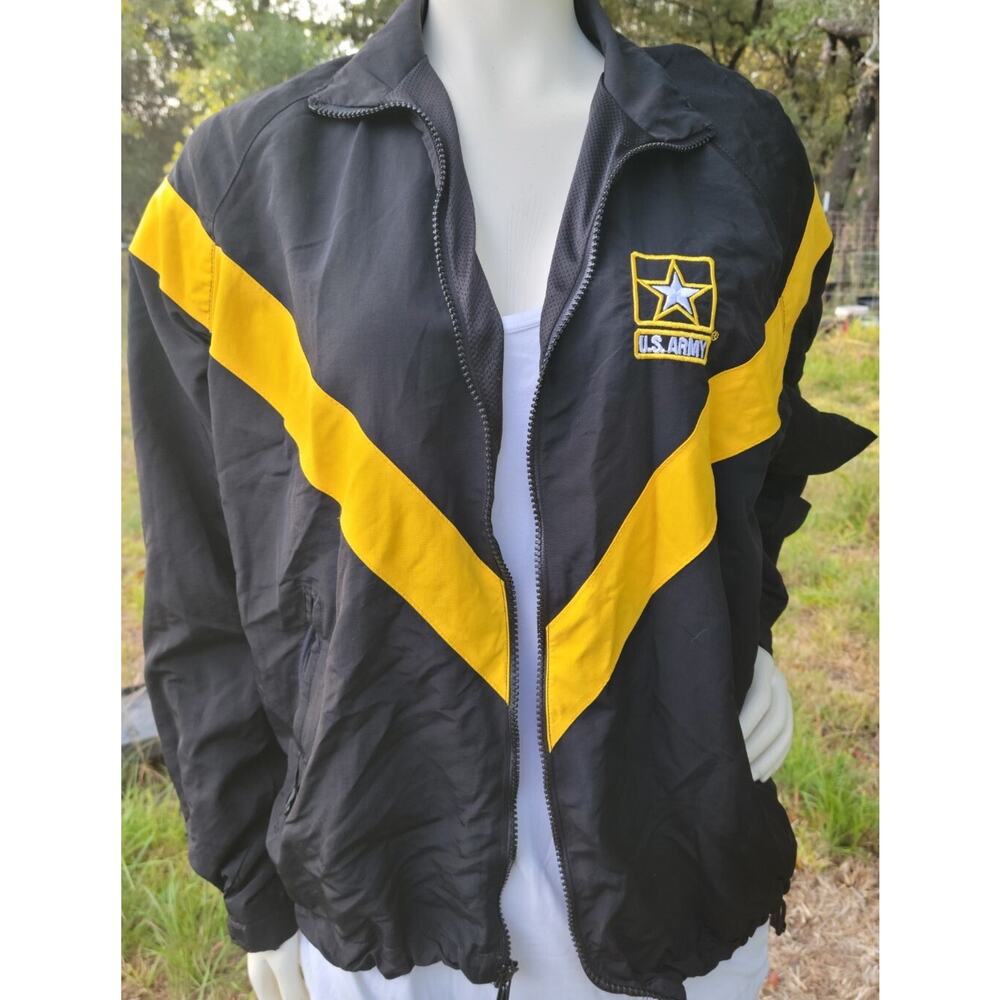 Us Army Jacket Physical Fitness Uniform Apfu Black Ye… - Gem